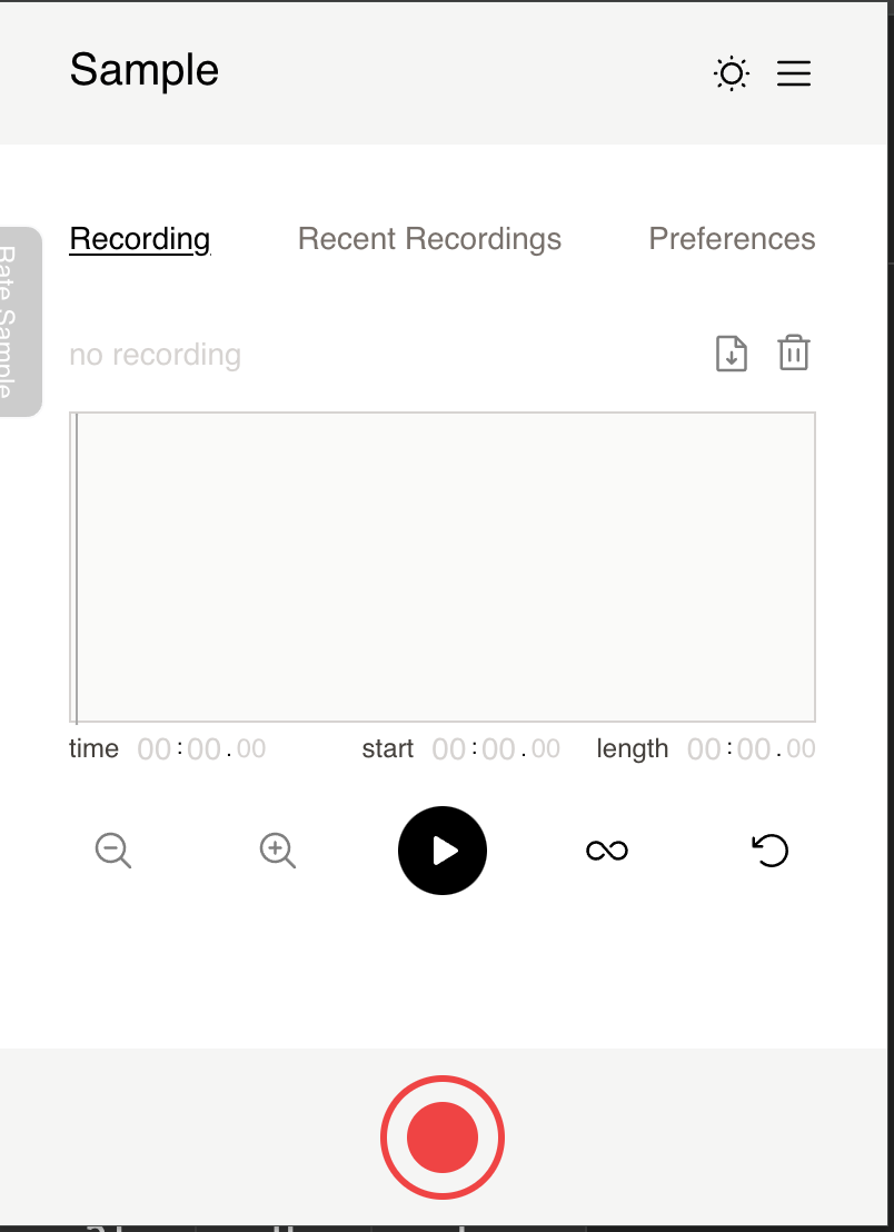 SAMPLE - Recorder Widget · Full Time Music Producers