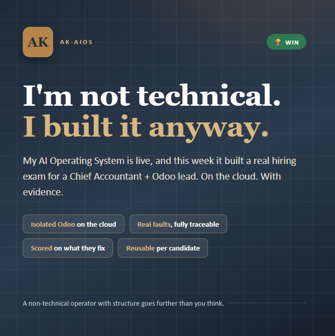 I'm not a developer. My AI Operating System just earned its keep. · AI ...