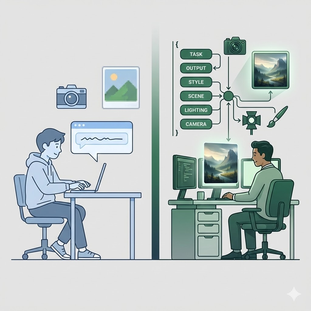 Normal vs JSON Prompts (Why Your Images Change) · AI Automation Society