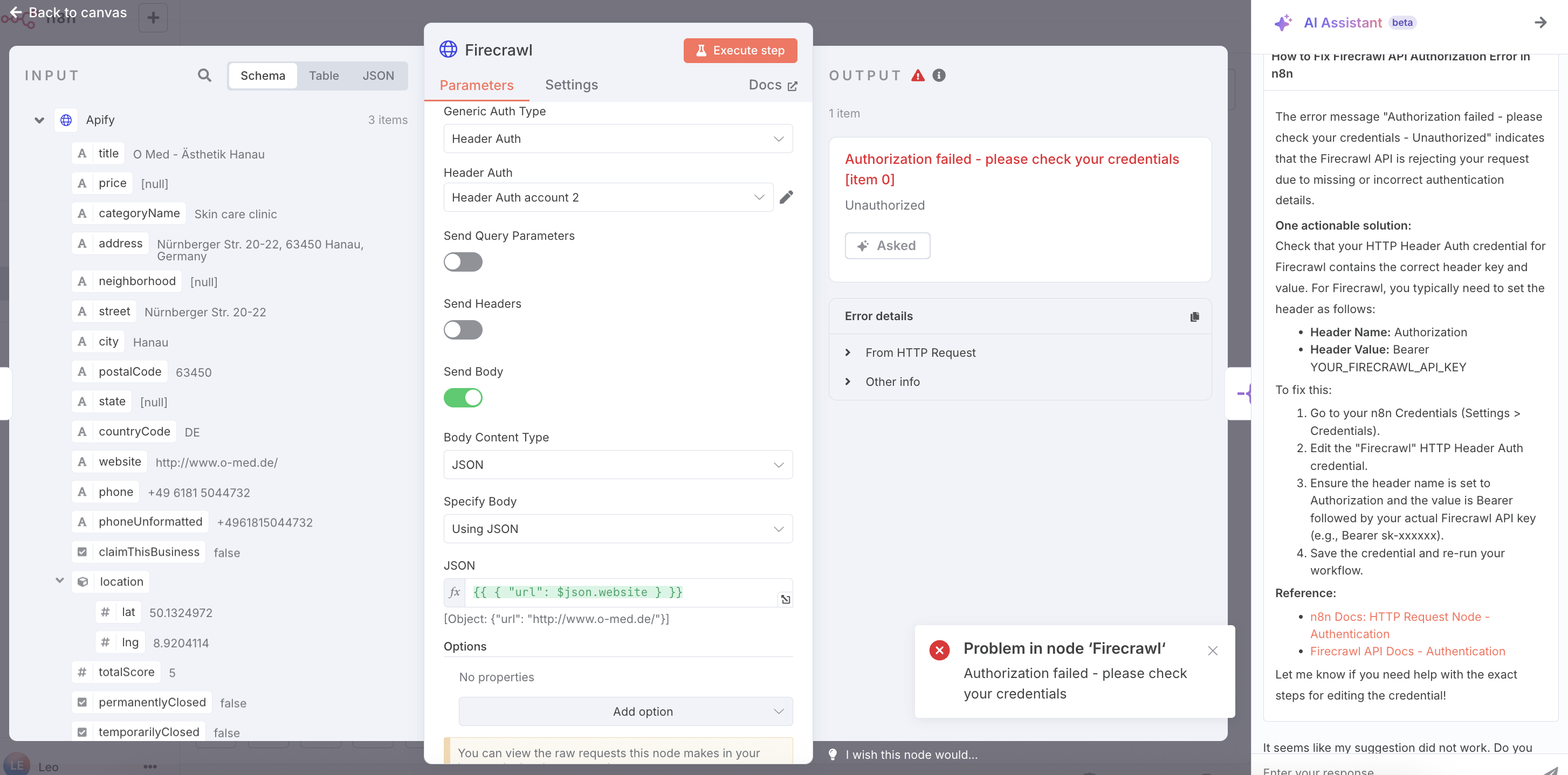 Need help with my Firecrawl API · AI Automation Society