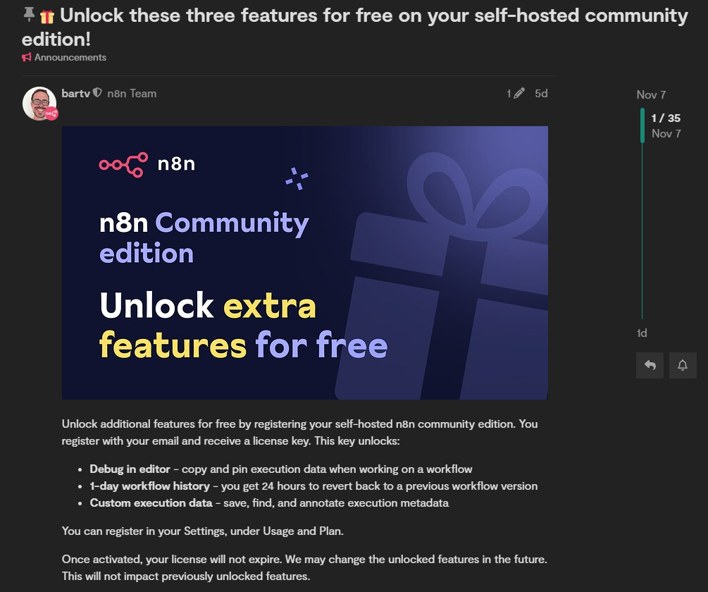 Unlock Three n8n Pro Features for Your Self-hosted Server · AI ...