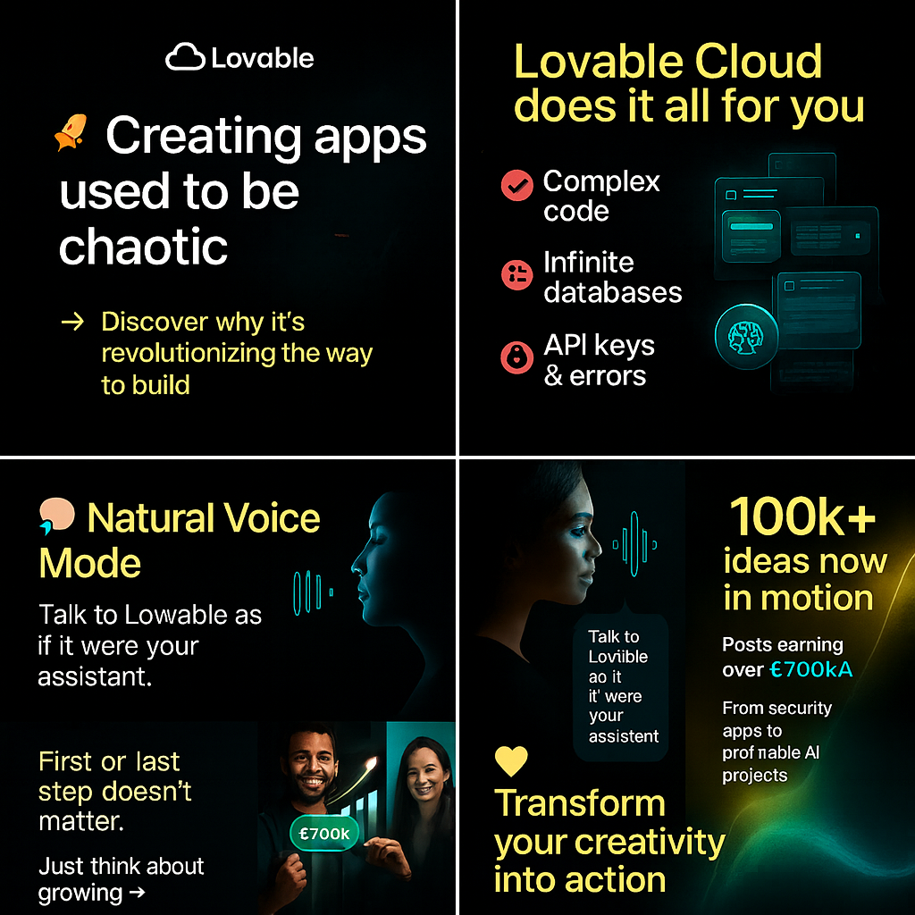🚨 NEW in Lovable Cloud! 🚀 · AI Automation Society