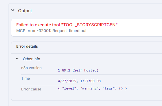 MCP TIMEOUT ISSUE⁉️HELP📢 · AI Automation Society