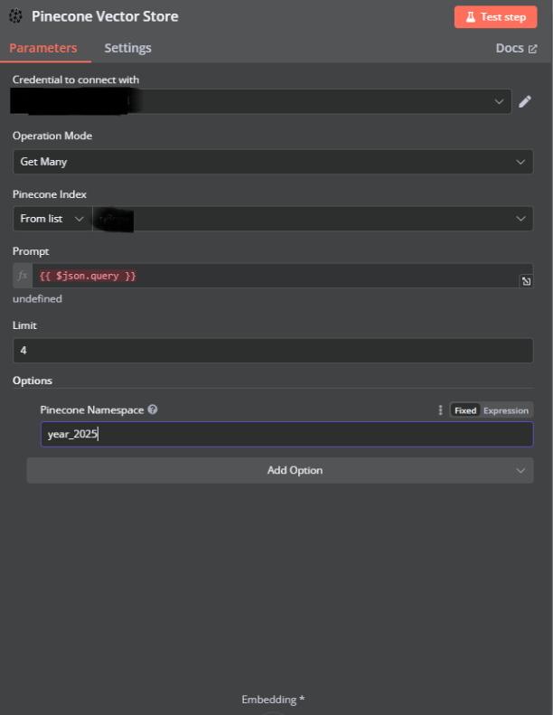 Pinecone namespace · AI Automation Society