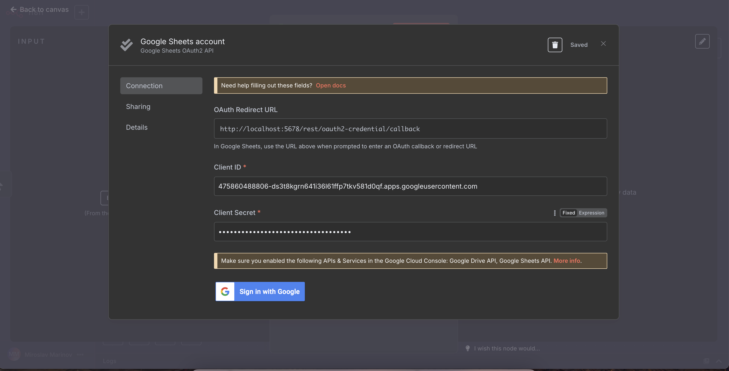 Help needed. ERR_CONNECTION_REFUSED while trying to sign in with Google. · AI Automation Society
