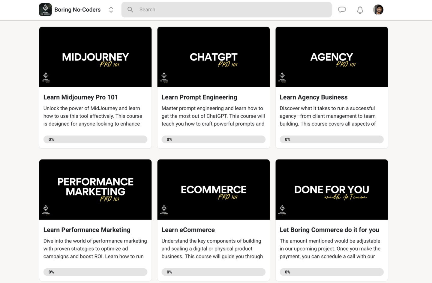 Boring No-Coders (Paid)