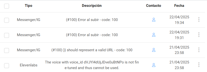 Errores · Whapify Academy