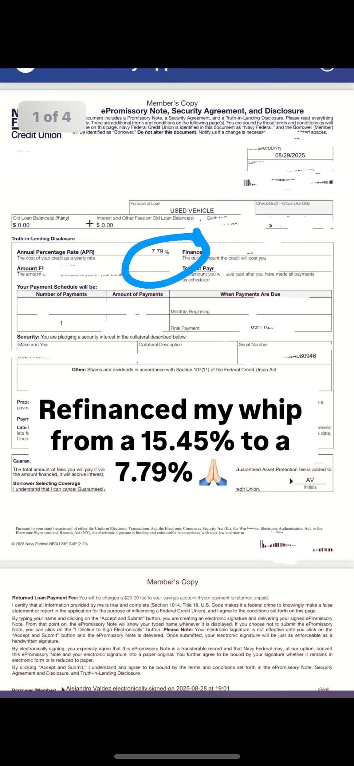 Refinanced my vehicle · 💳MYFREECREDITSKOOL💳