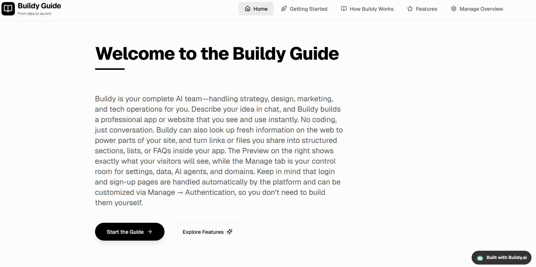 Check out the new Buildy Guide! · Builders by Buildy.ai