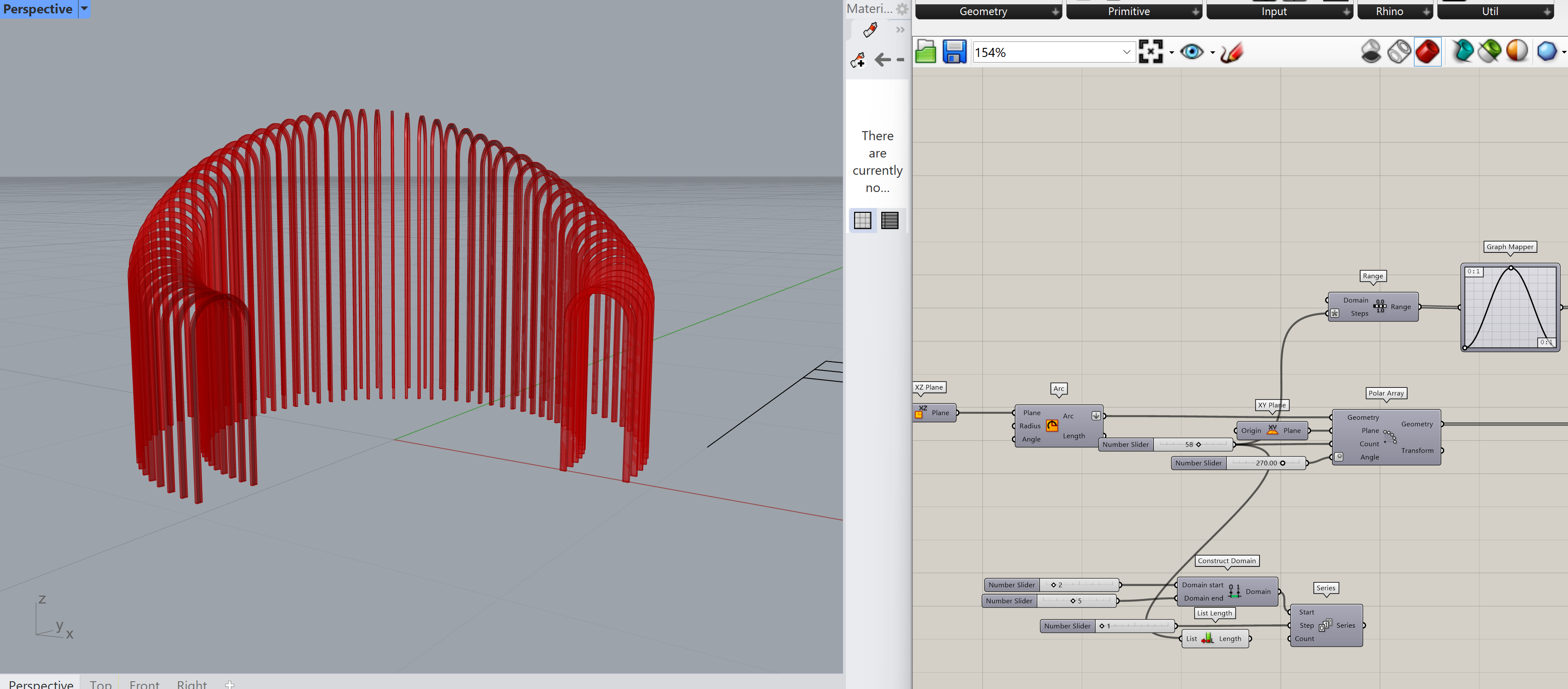 Arc pavilion Radius · The Parametric Circle