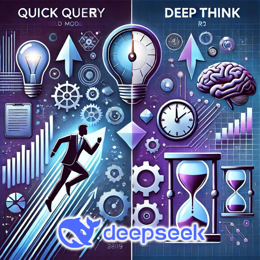 🚀 DeepSeek-R1 new reasoning model AI: When to Use "Quick Query" vs. "DeepThink" Mode · Business ...