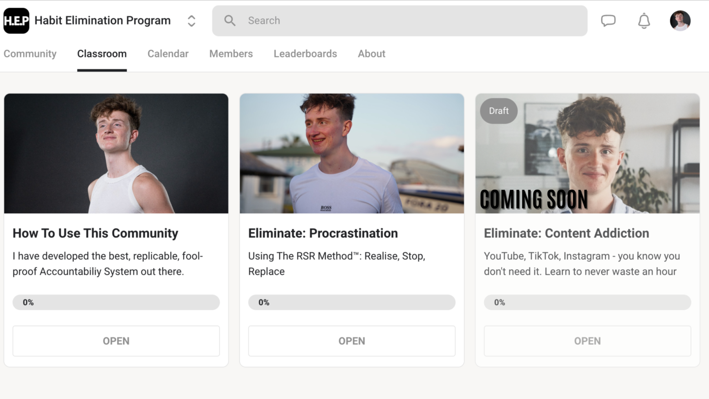 Habit Elimination Program