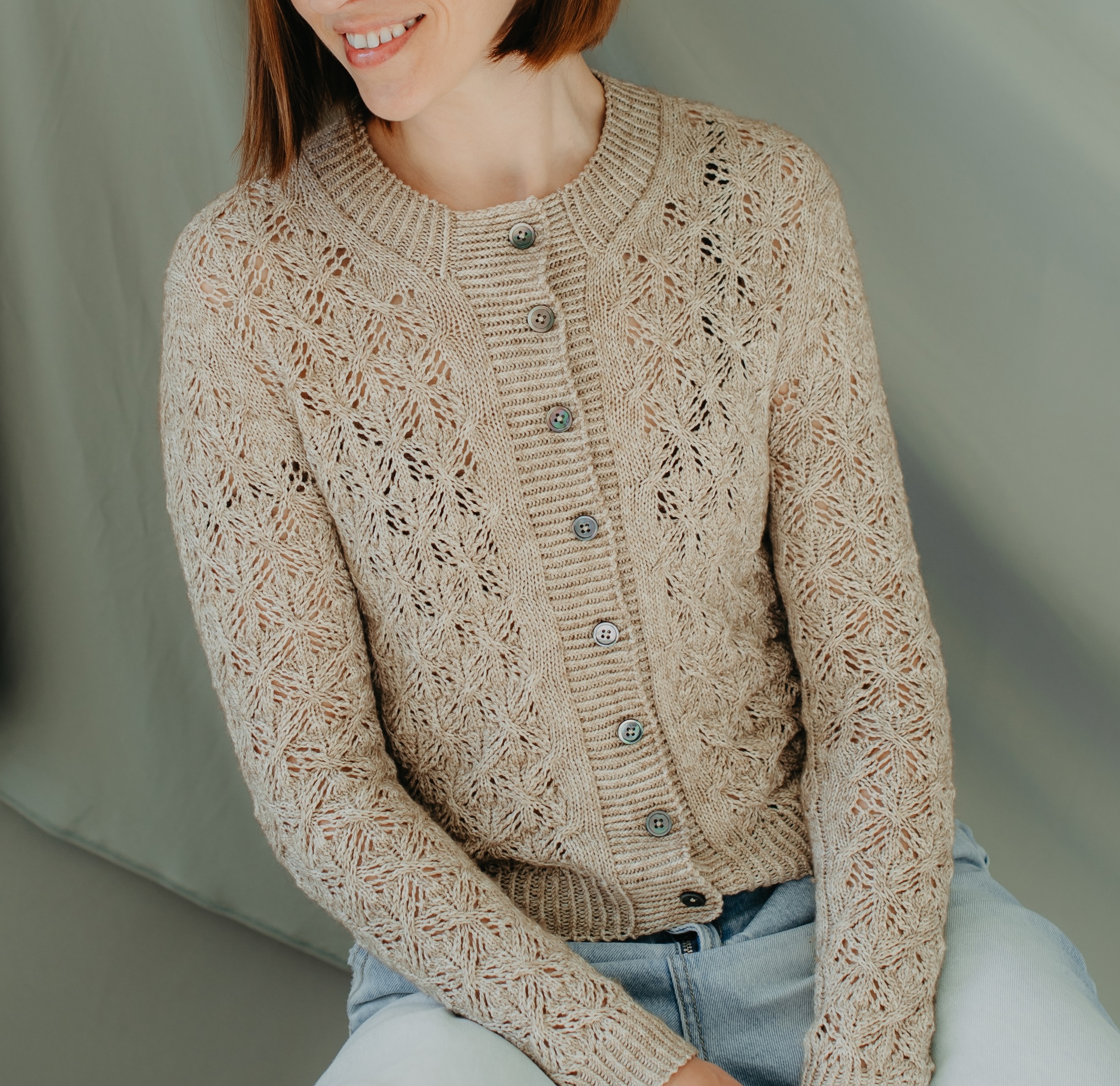 This lace cardigan is kicking off a whole new construction era for me ...