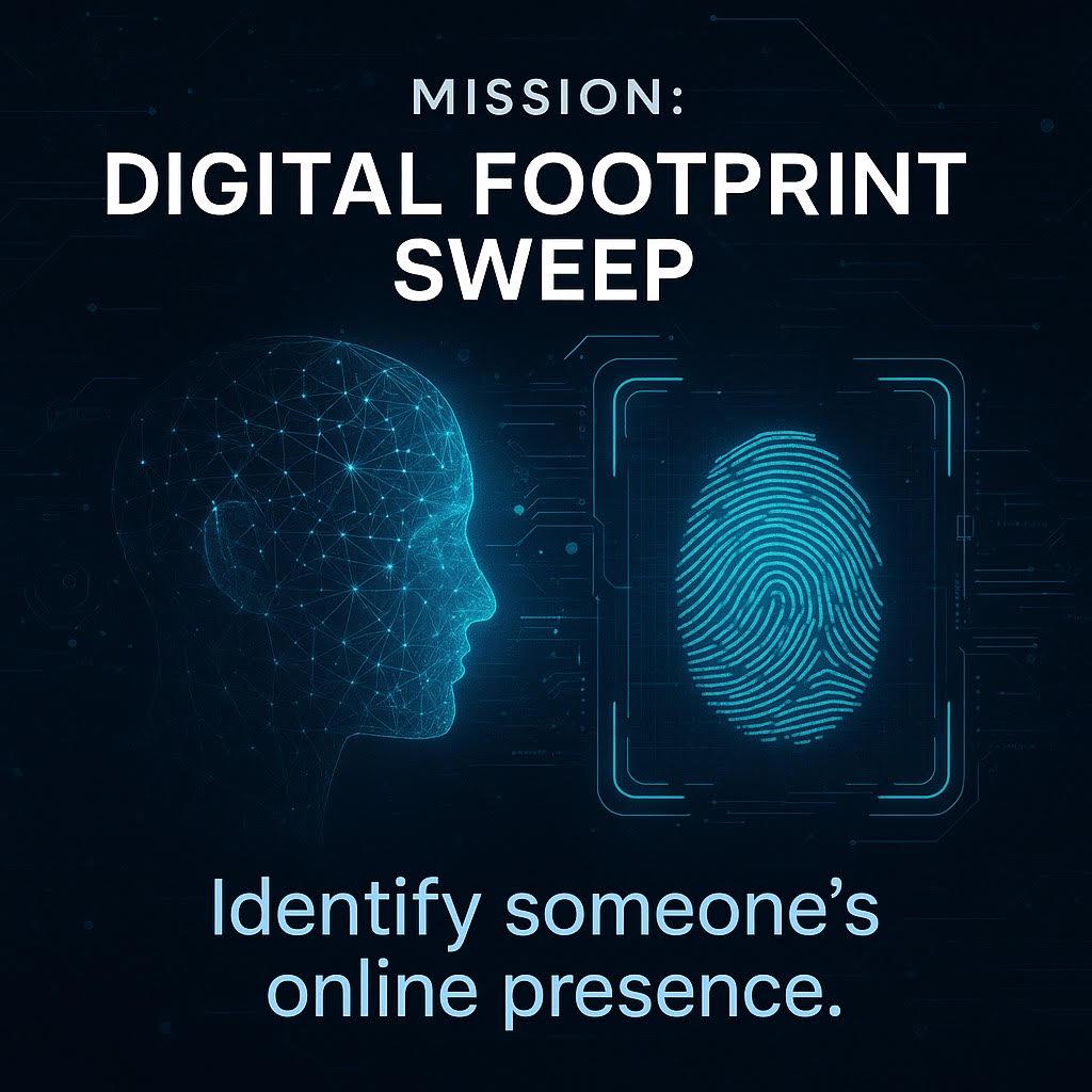 🔍 Mission #1: Digital Footprint Sweep (30 min) · The Operator's Playbook