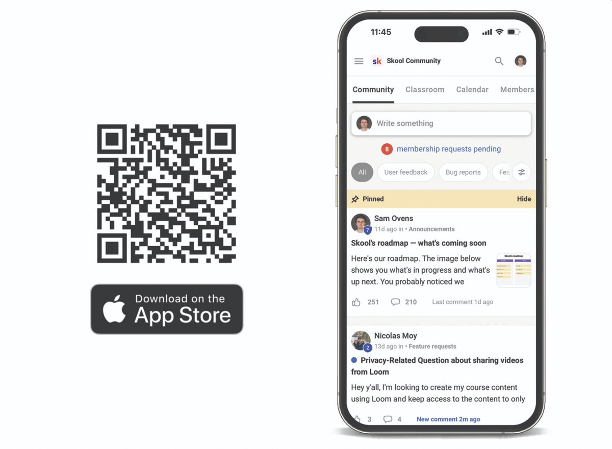 Finally, Download the Skool APP! · Adspend.com