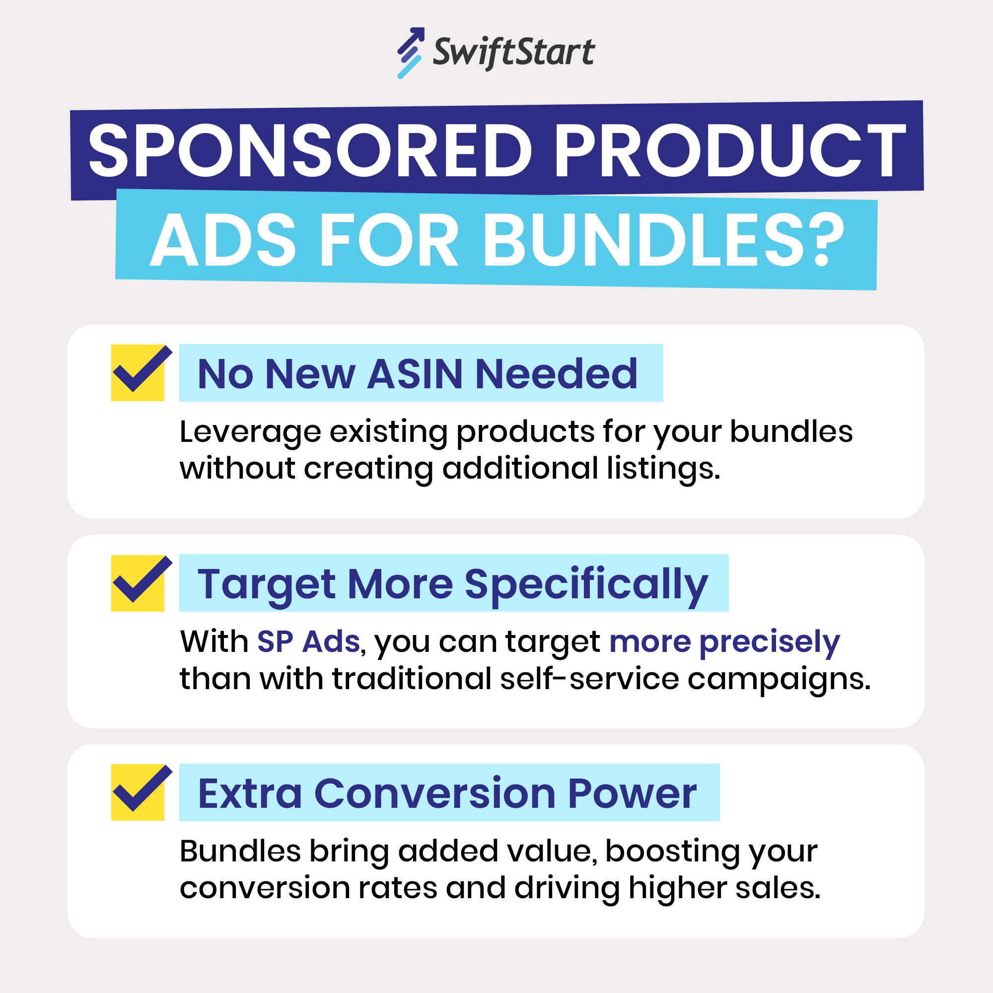 Sponsored Product Ads for Bundles? · SwiftStart AMZ Mastermind