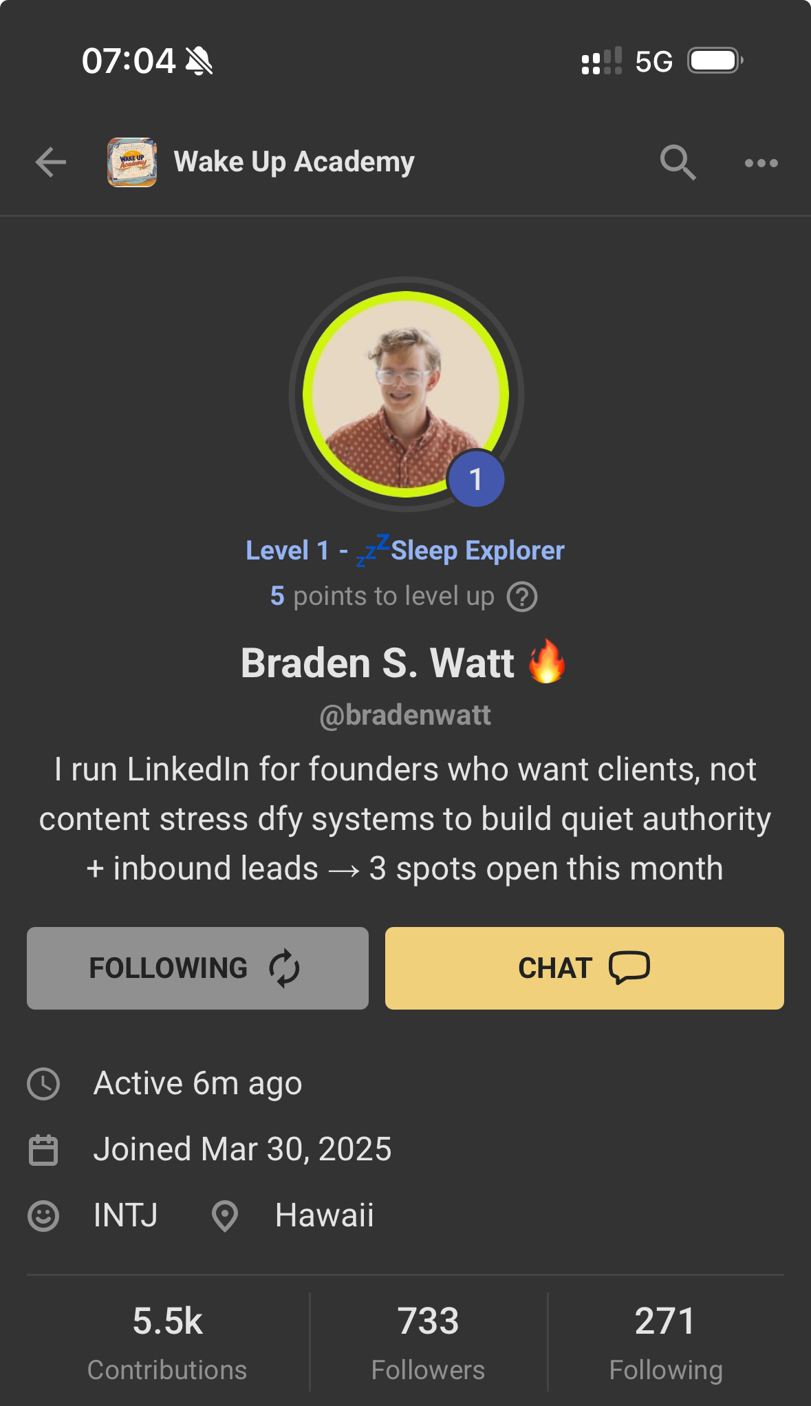 Whoop whoop 3 new members · Wake Up Academy