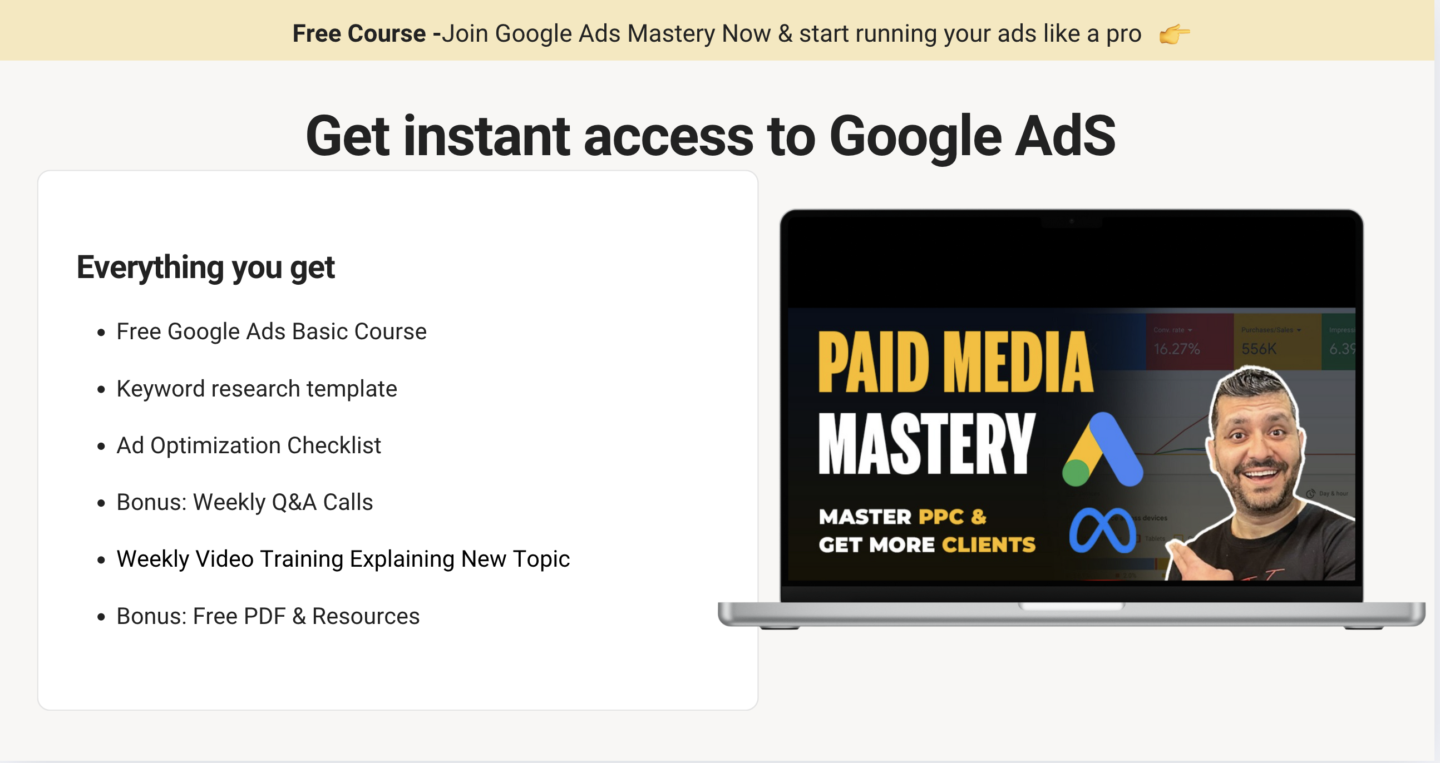 Google ADS Mastery