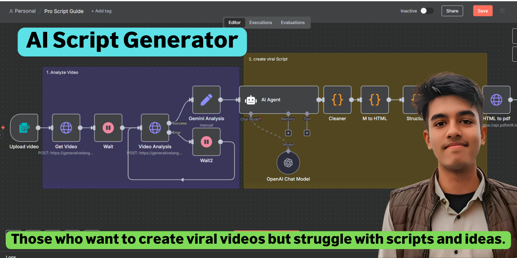 Pro Script Guide AI Agent (Powered by n8n) · AI Builders Circle