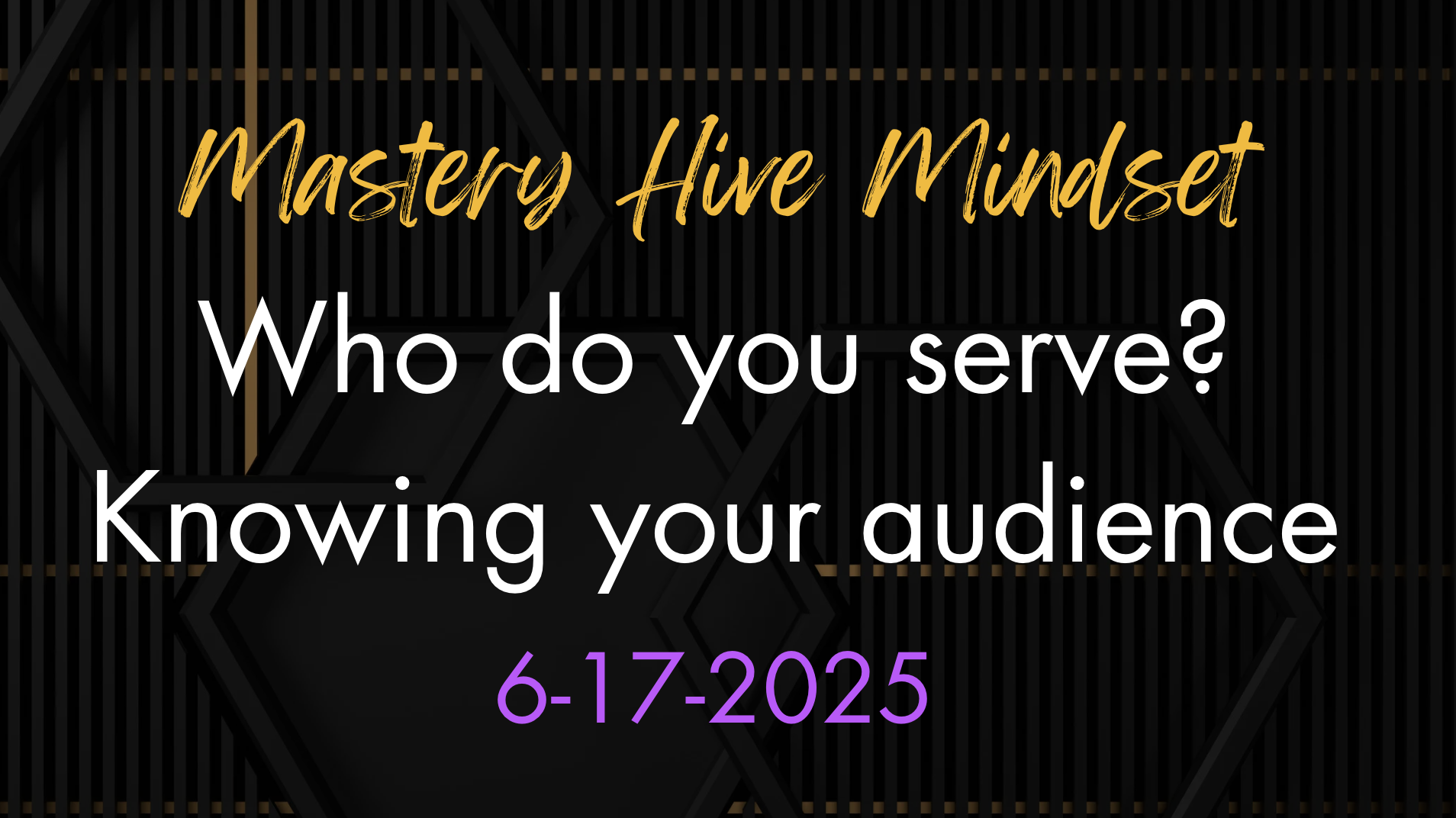Today's Mindset Call · Speaker Mastery Community