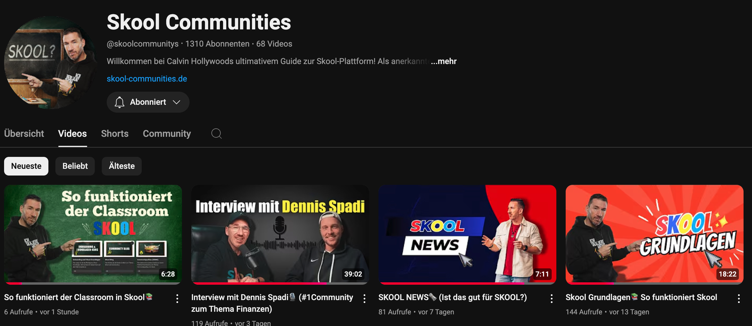 Classroom in Skool! (Video) · SKOOL Community (deutsch)