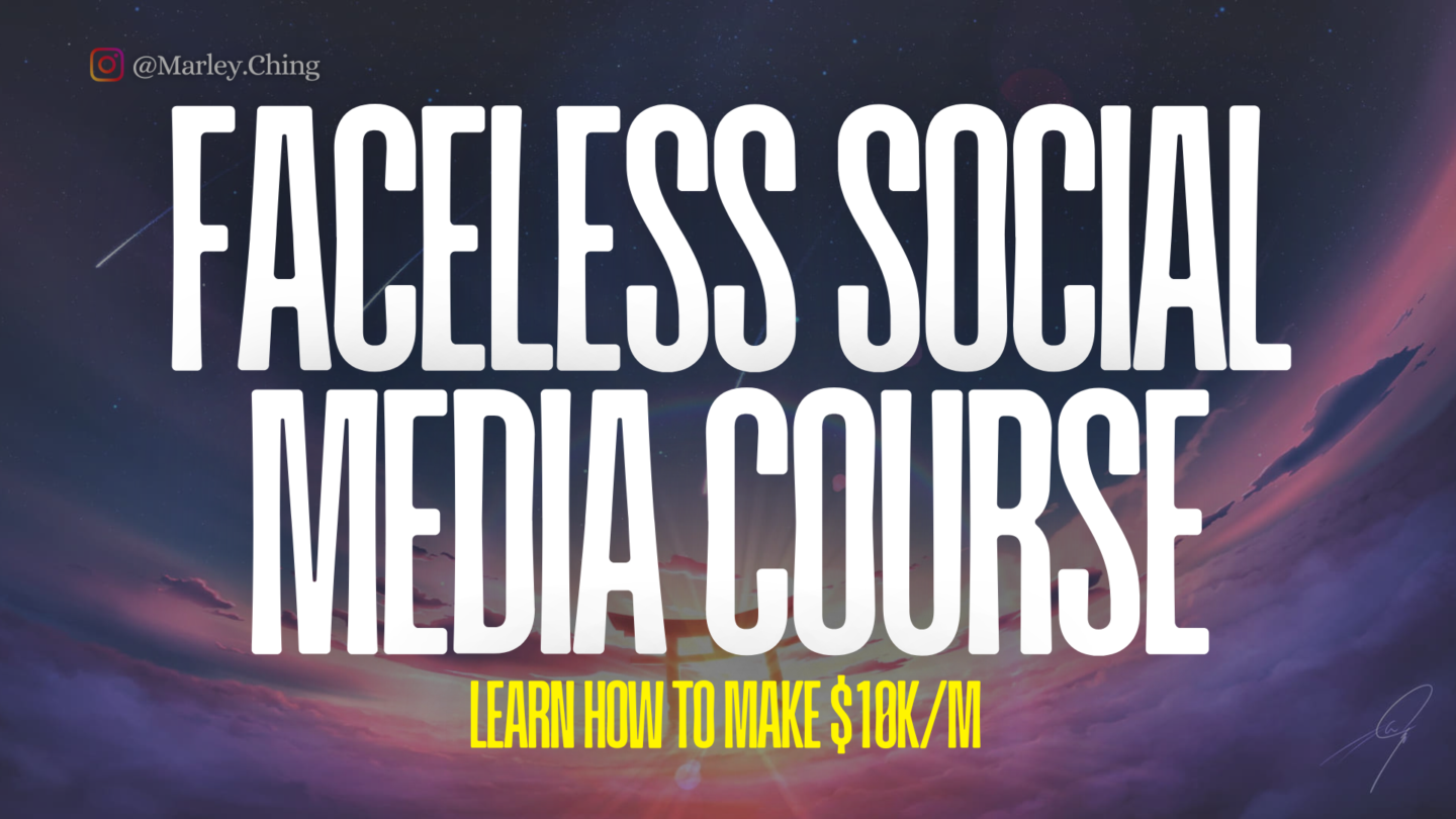 Faceless Social Media Course