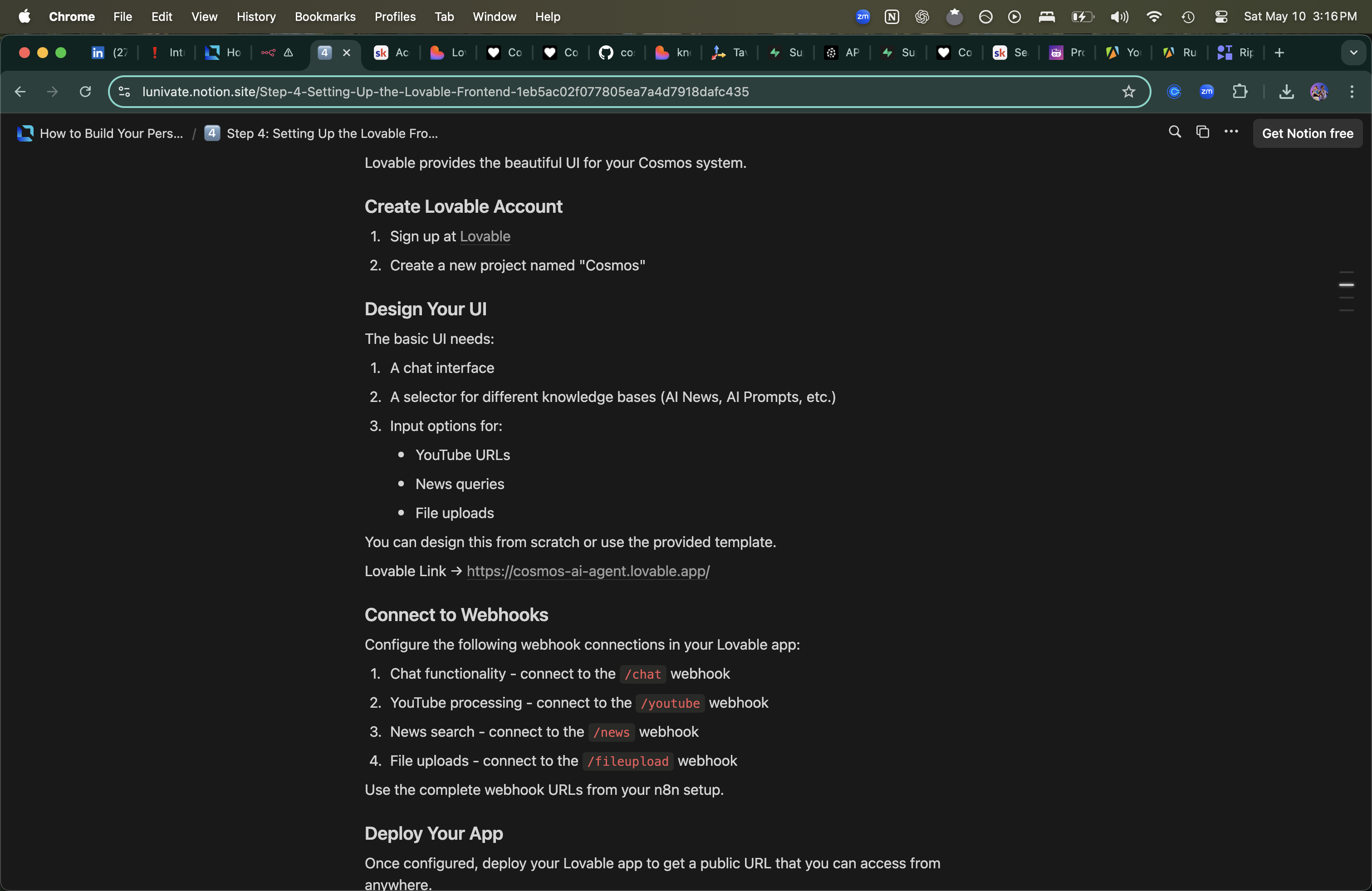 Help with the Cosmos implementation · Accelerants