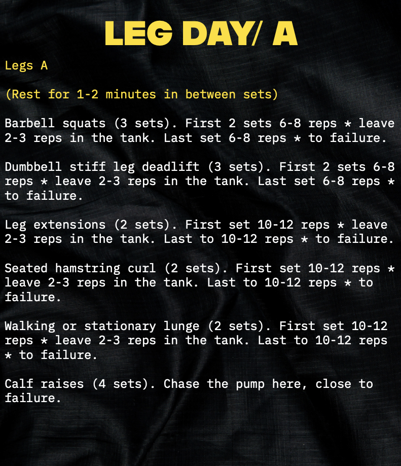 My go to Leg Day · Take Control Mastermind