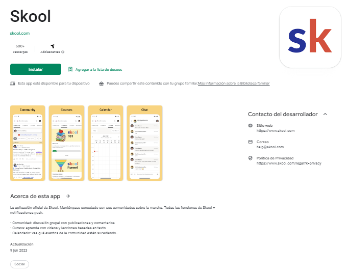 Skool Android App! Is the official one? · Skool Community