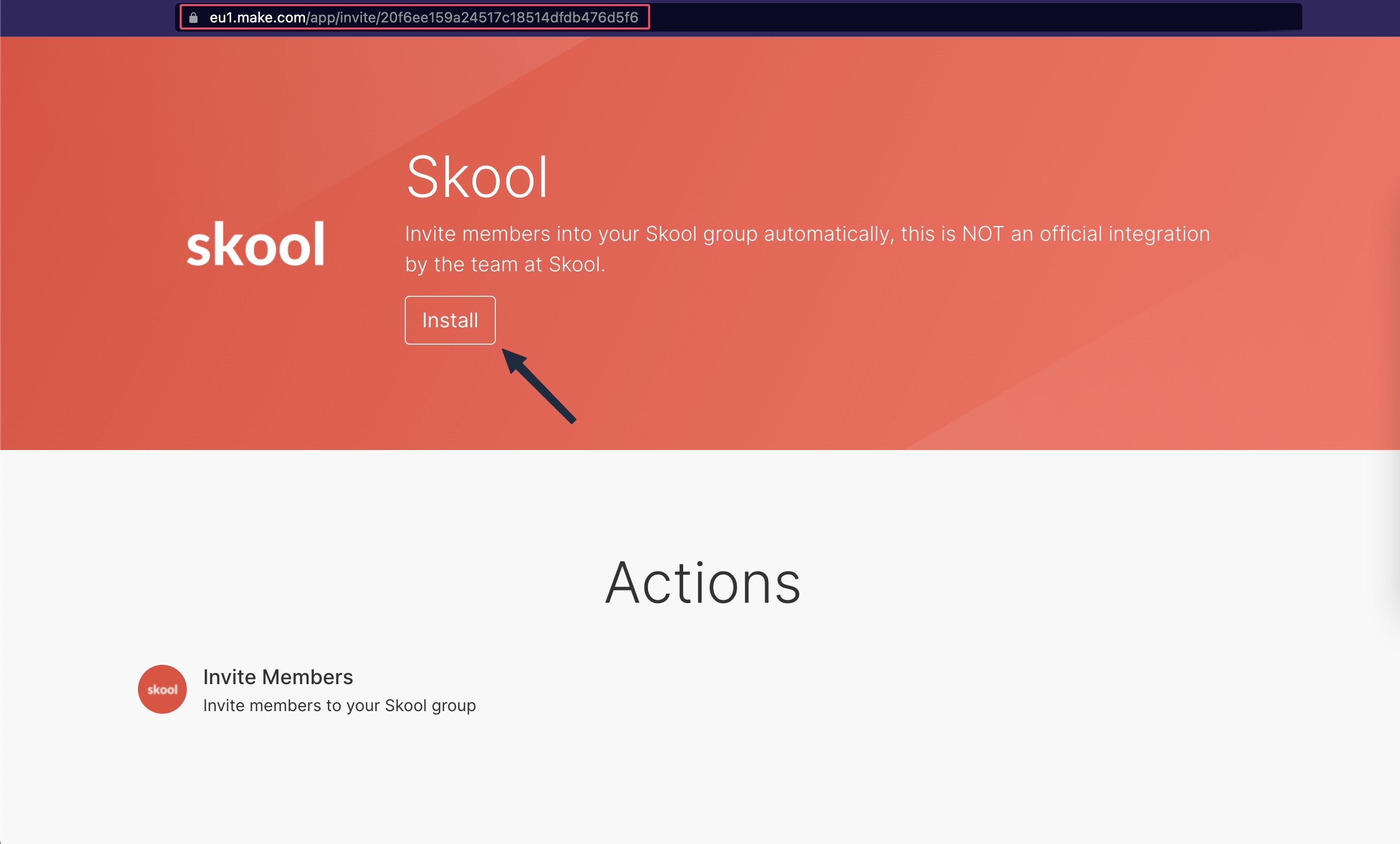 I created a Skool app for integromat & make, here is how to use it ...