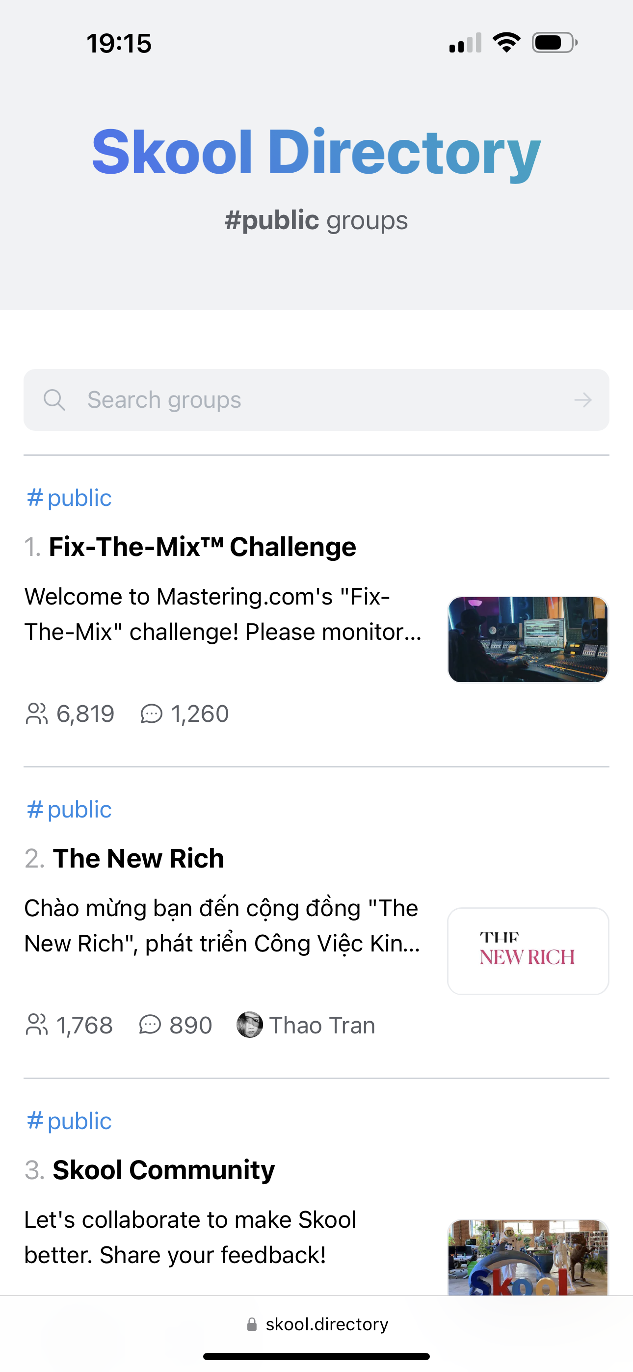 #1 Public Skool Group · Skool Community