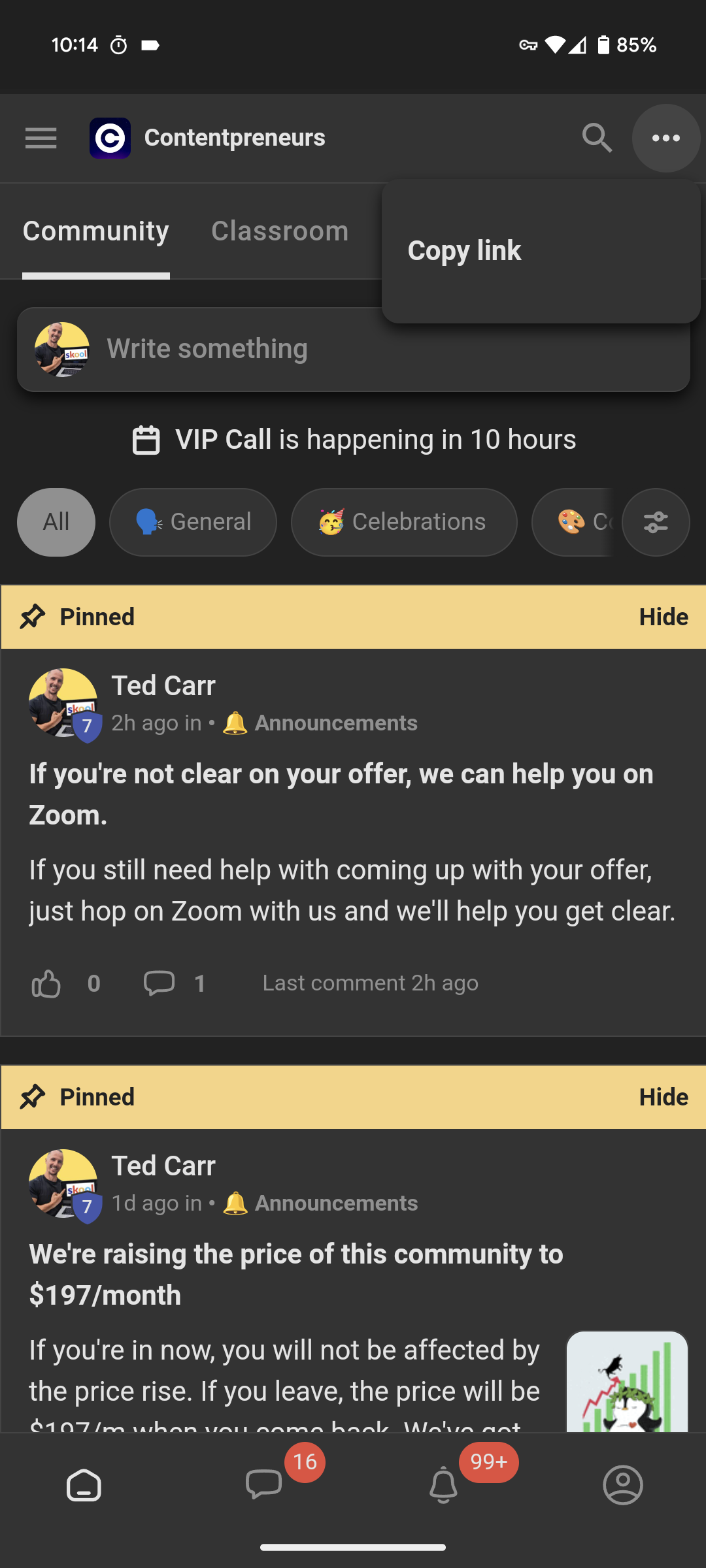 New mobile app UI looks sick! · Skool Community