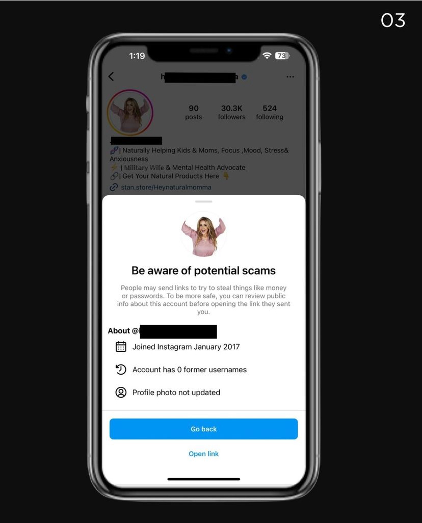 Instagram Scam Alert - link in bio 😱 · Skool Community