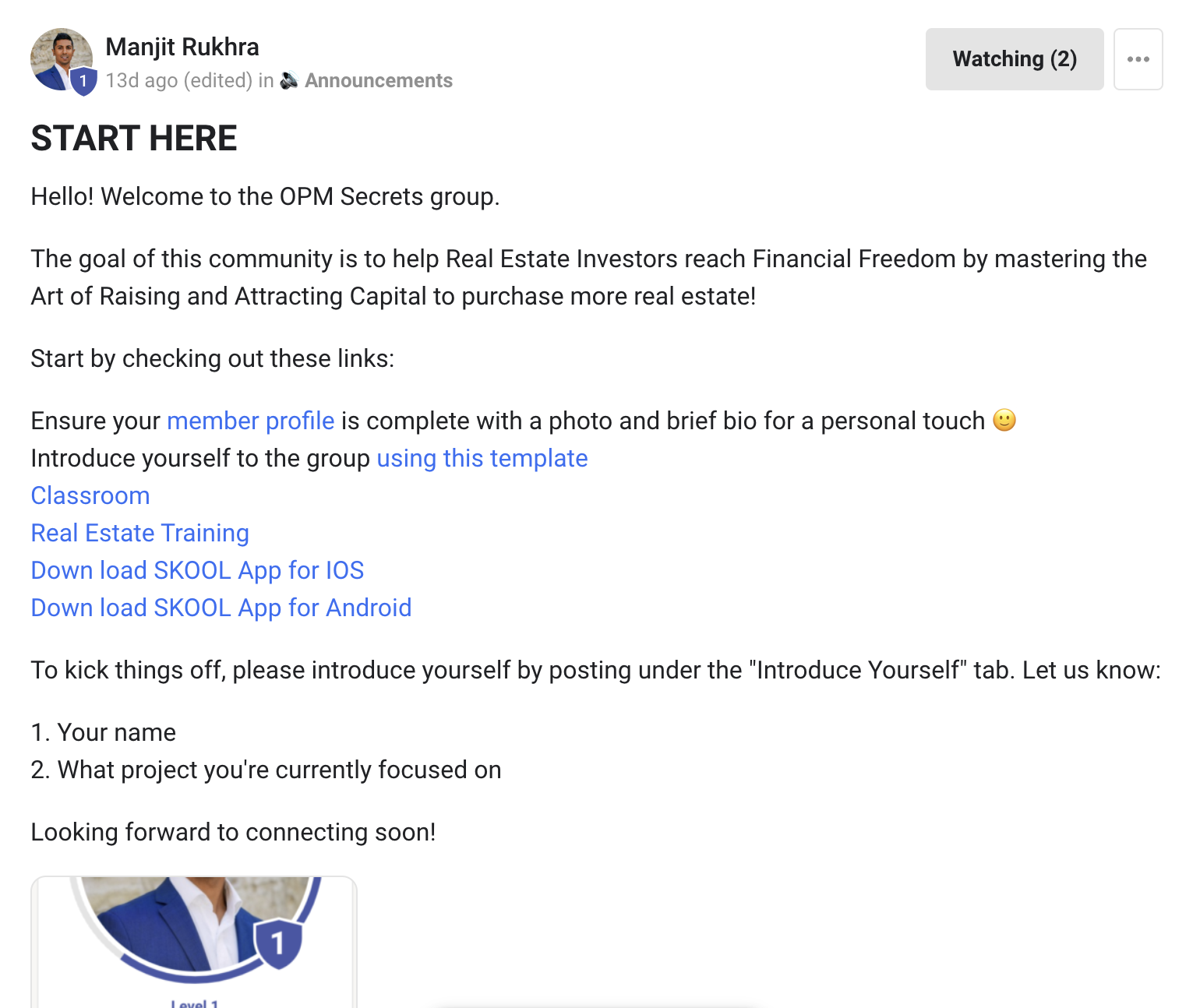 New member profile pictures and bio · Skool Community