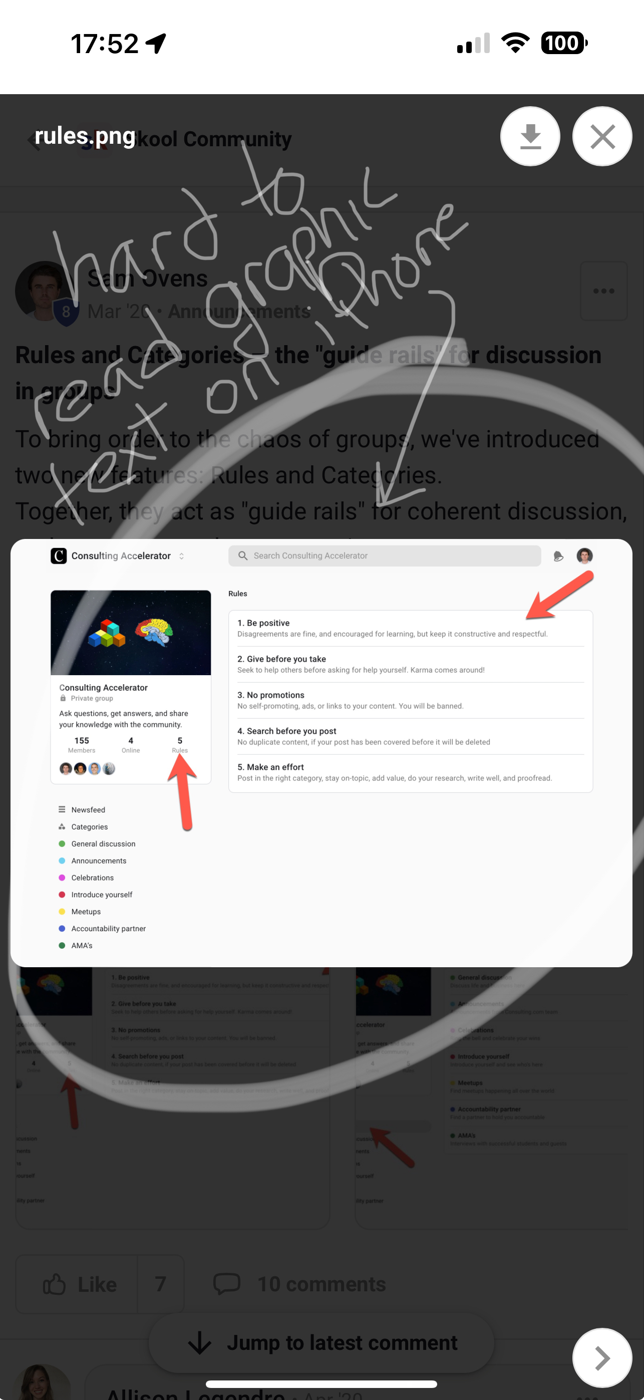Landscape mode and/or pinch-to-zoom for iOS app · Skool Community