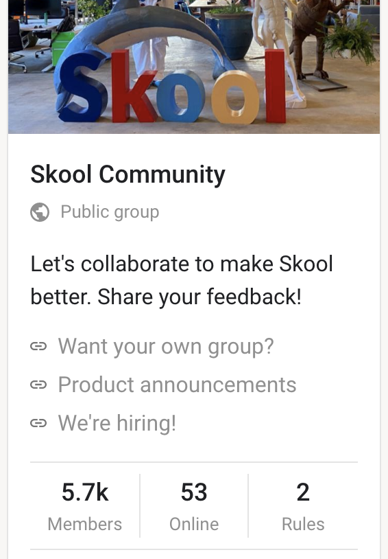 Link in Bio · Skool Community