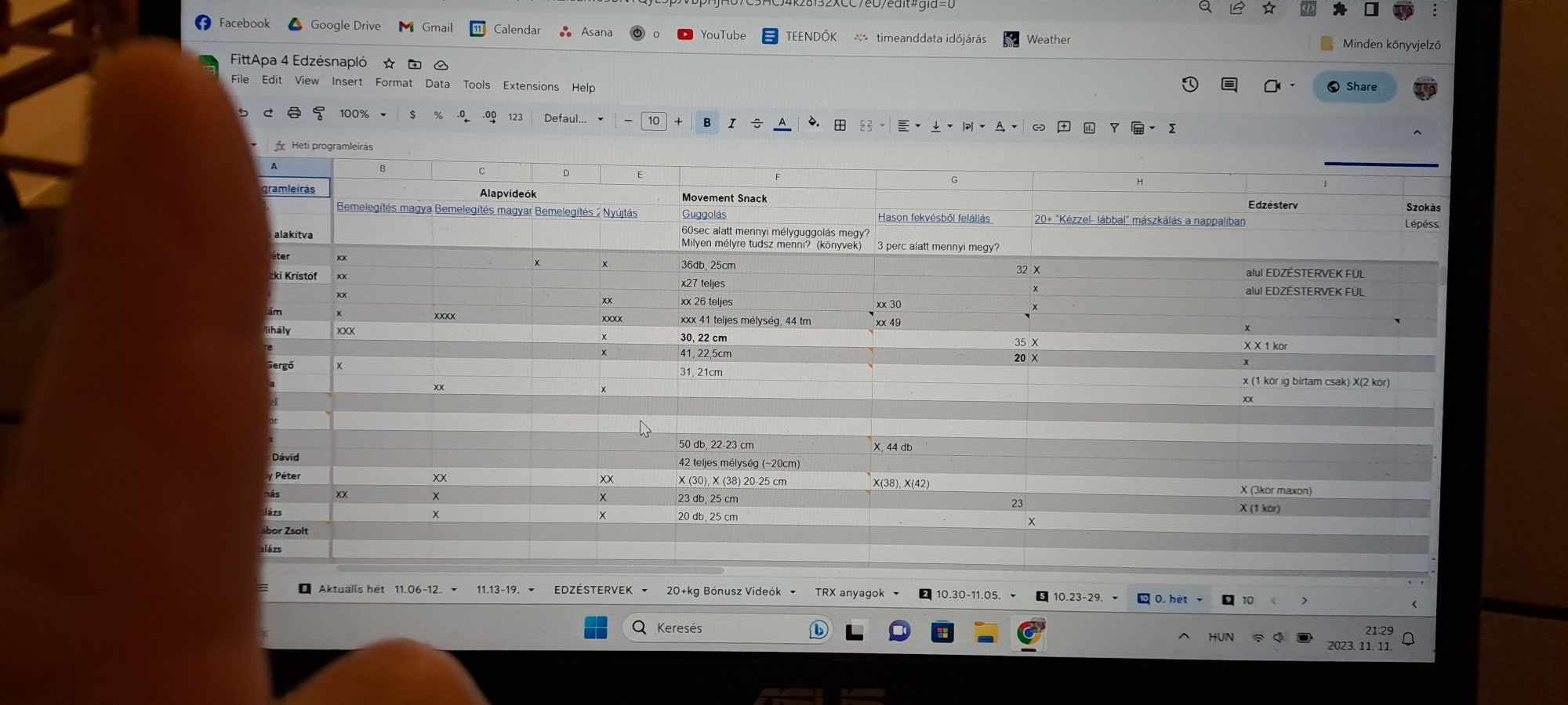 See each other's results, improvement in a spreadsheet? · Skool Community
