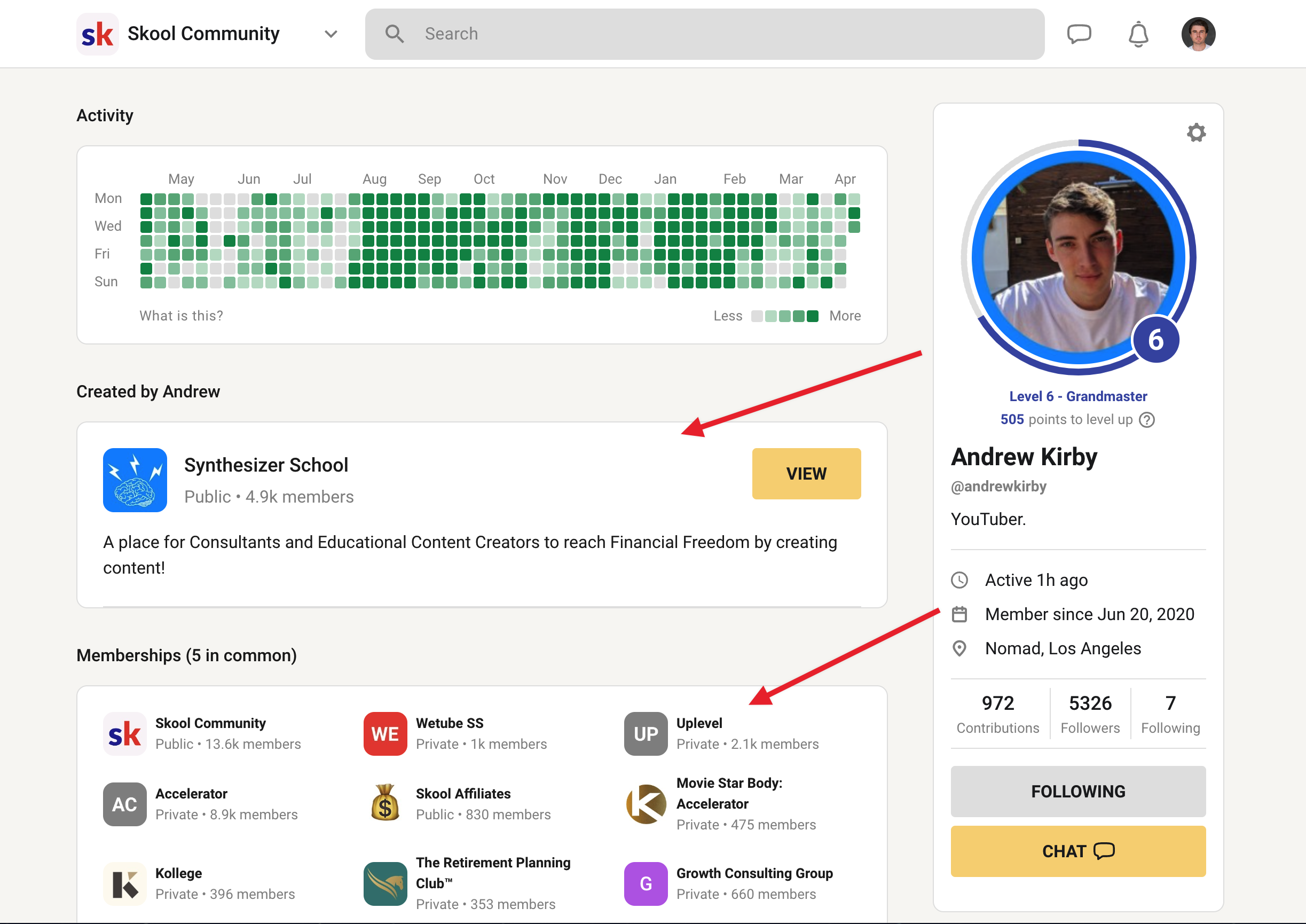 New features: User profiles, category chips, pinned posts · Skool Community