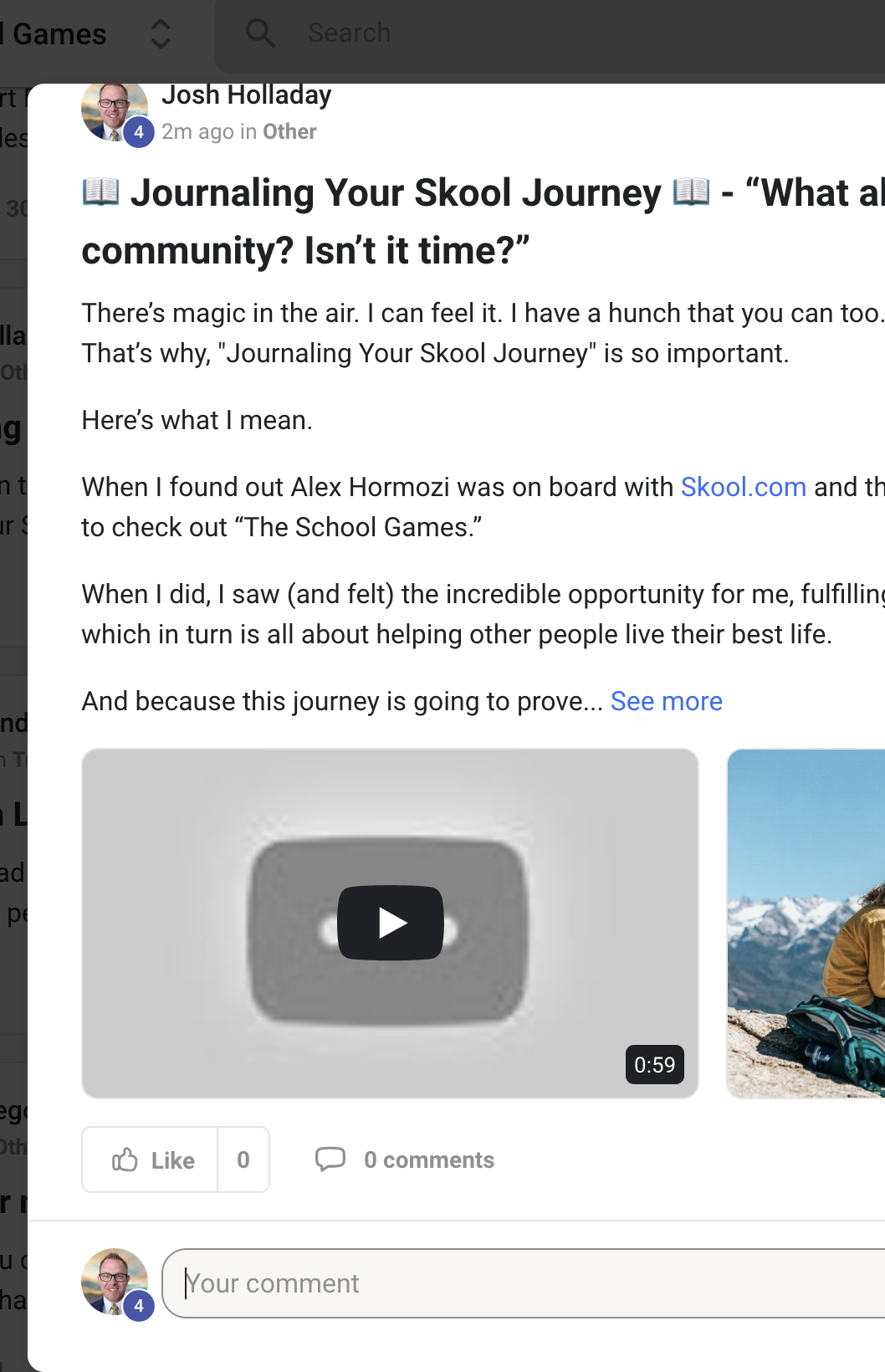 The video link is wonky. · Skool Community