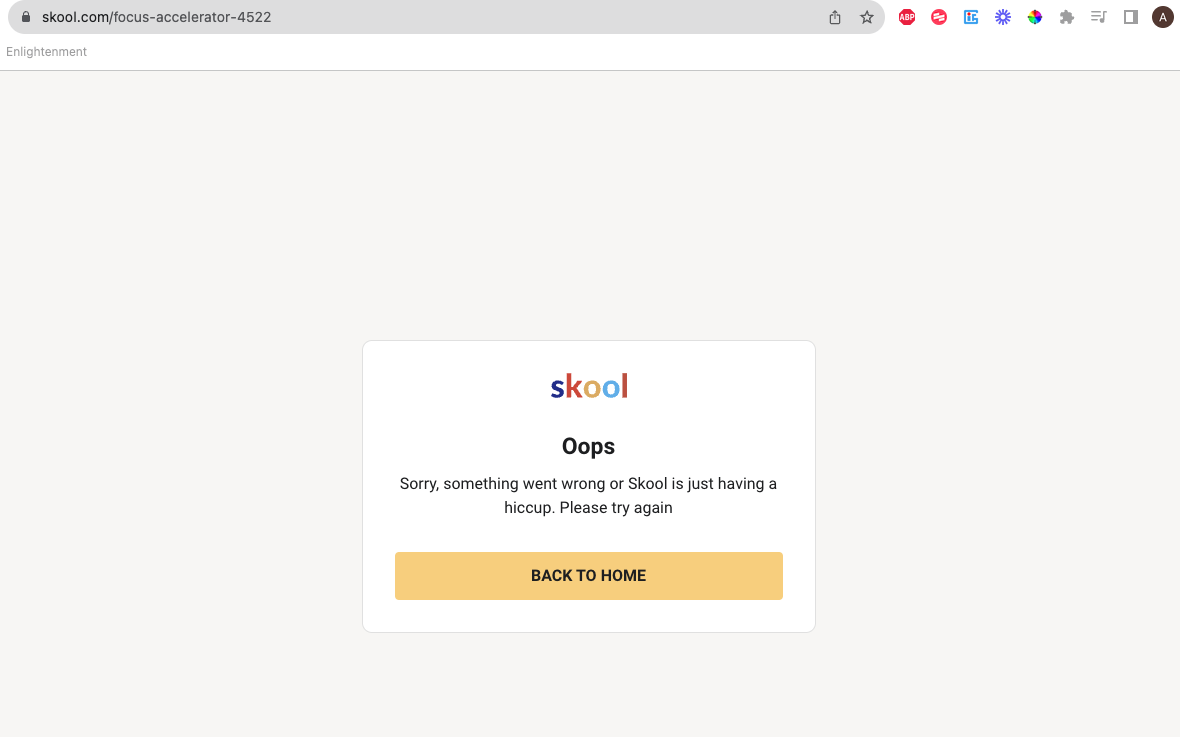 bug log · Skool Community