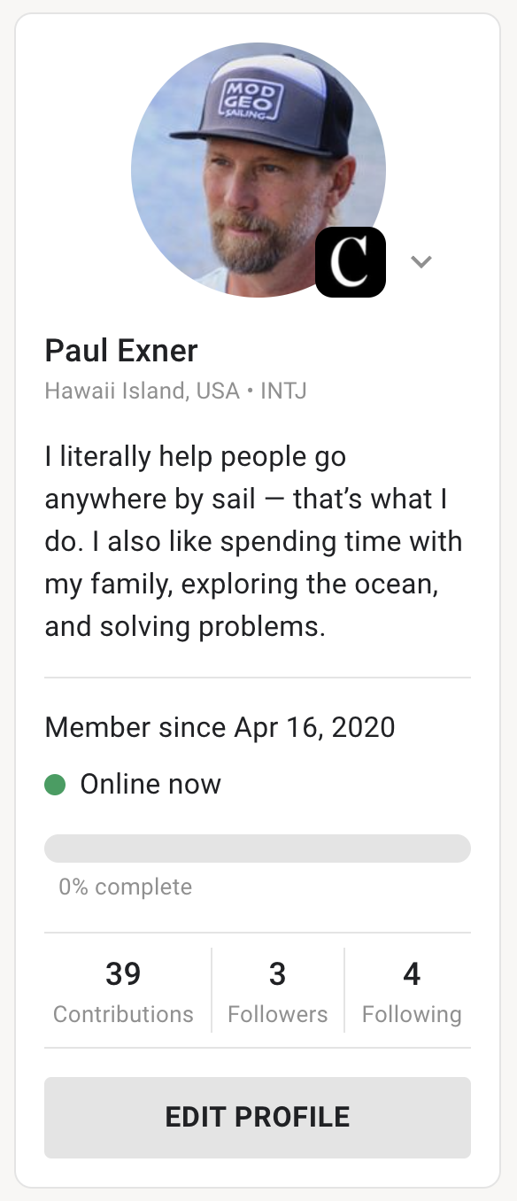 0% Complete on Skool Profile · Skool Community