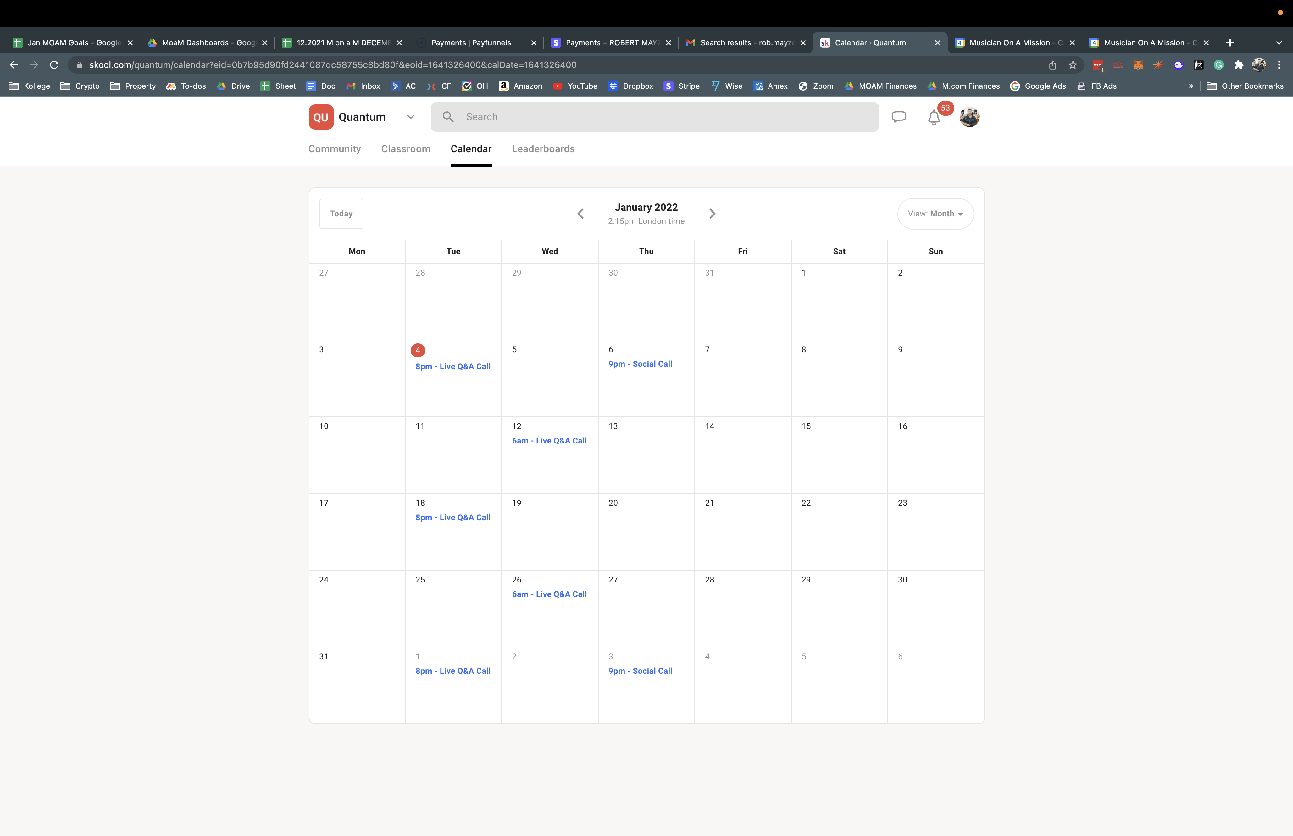 Add all events to personal calendar · Skool Community