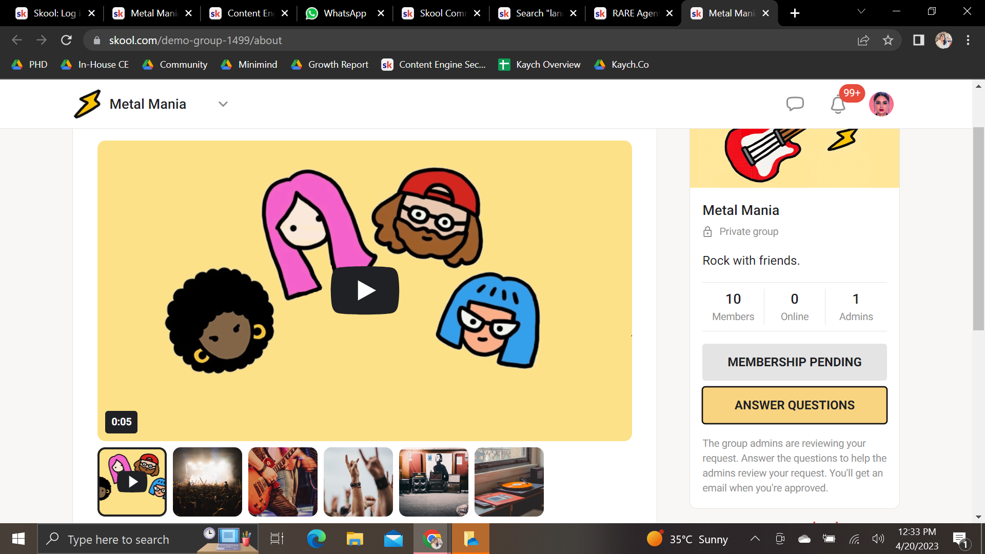 About the Community Landing Page · Skool Community