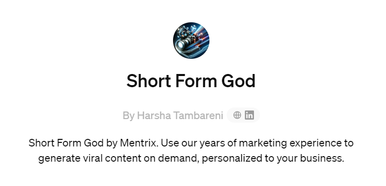 The GOD of Short Form Content · Mentrix Academy