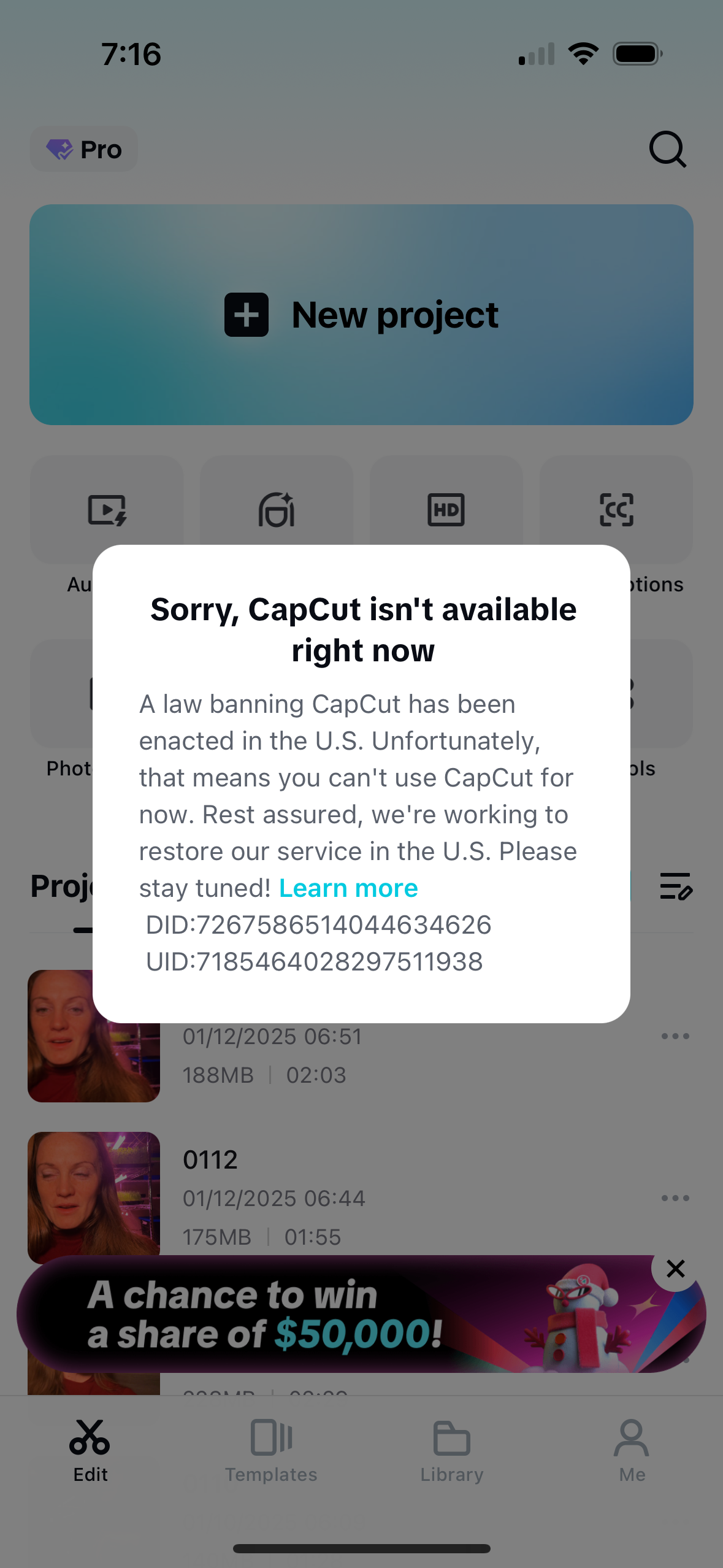 CapCut video editing software banned…for now · The Lord's Lettuce Access
