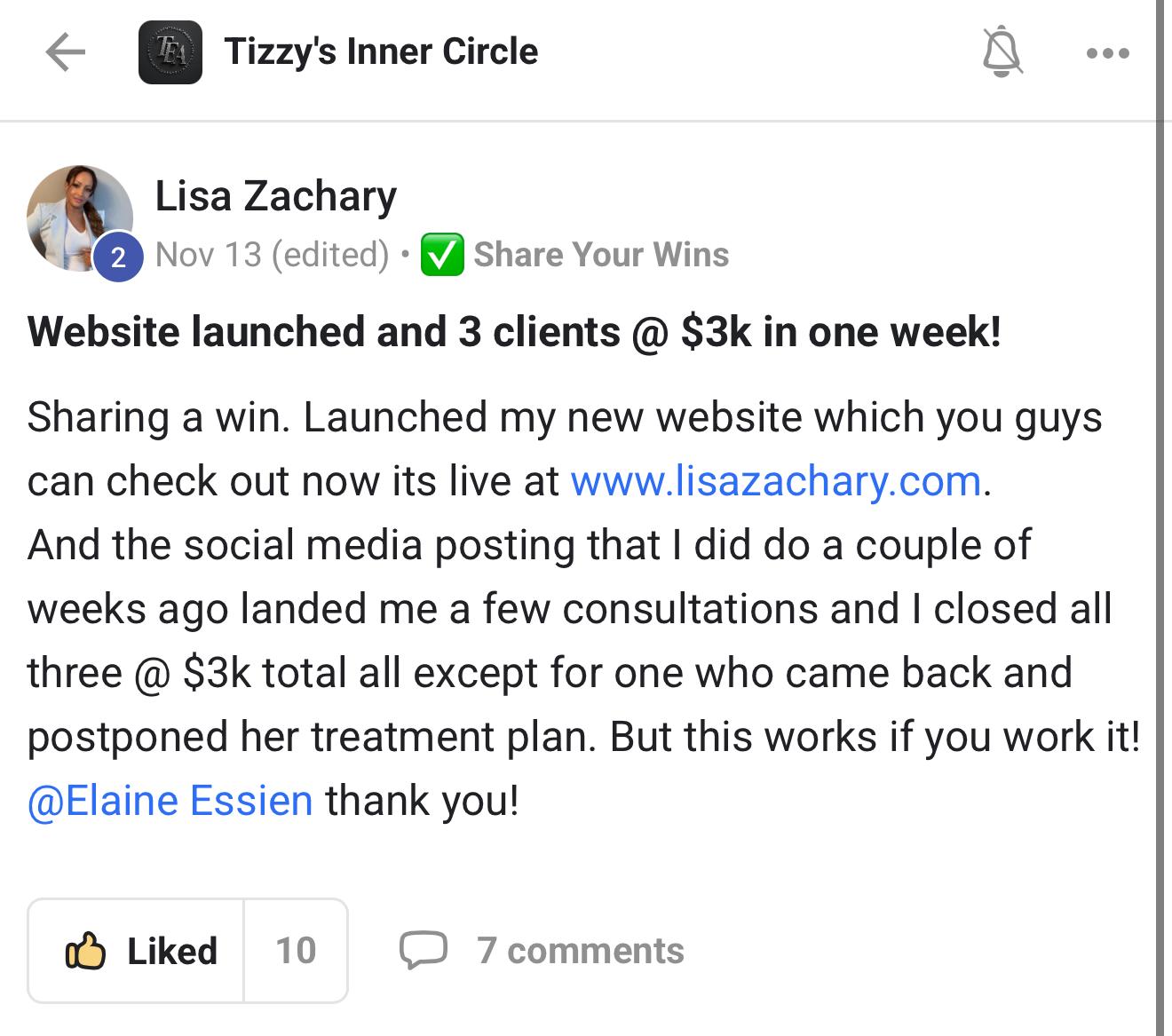 $3k in only 1 hour and 30 mins of work · (FREE) Tizzy's Inner Circle