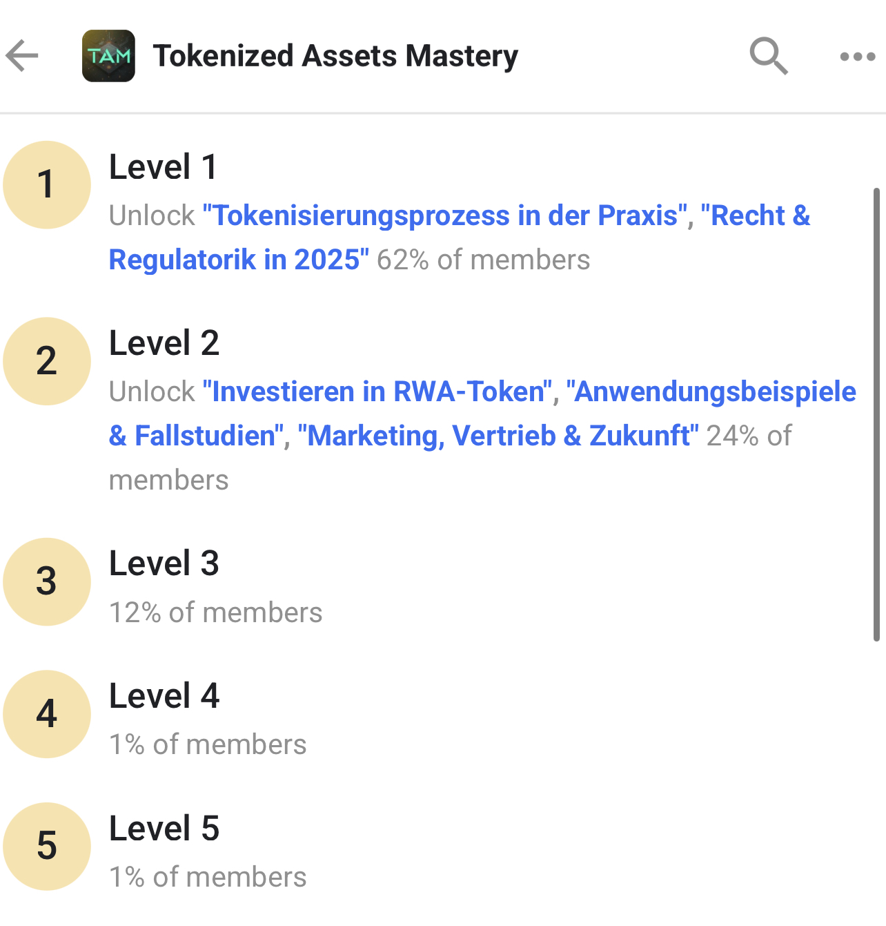 ⚠️So bekommst du Zugang zu allen Modulen · Tokenized Assets Mastery