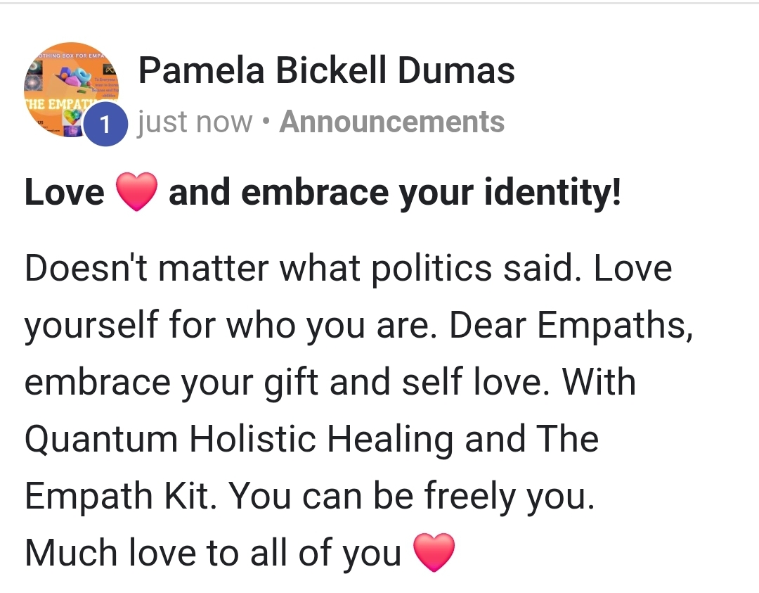 Love yourself and embrace your identity 💜 · Dreamporting Tribe