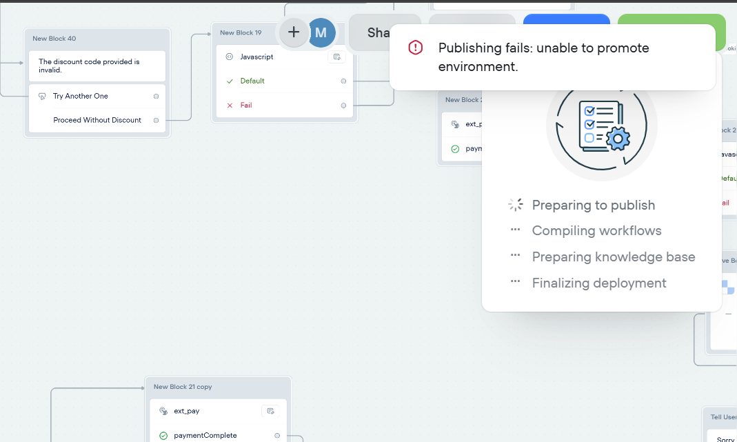 Unable to Publish Voiceflow Workflow · Brendan's AI Community
