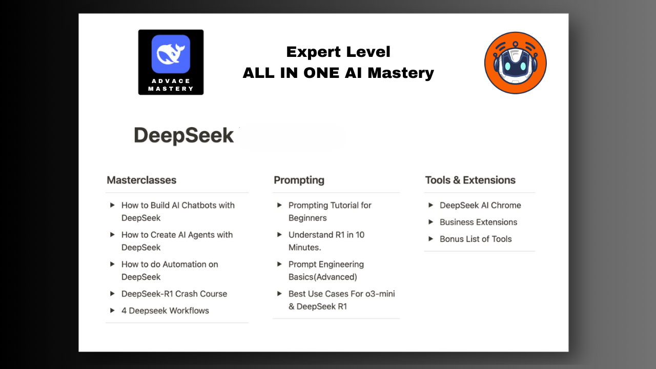 All In One AI Mastery Accelerator + FREE 200,000 Expert Level AI LLM Prompts · Brendan's AI ...